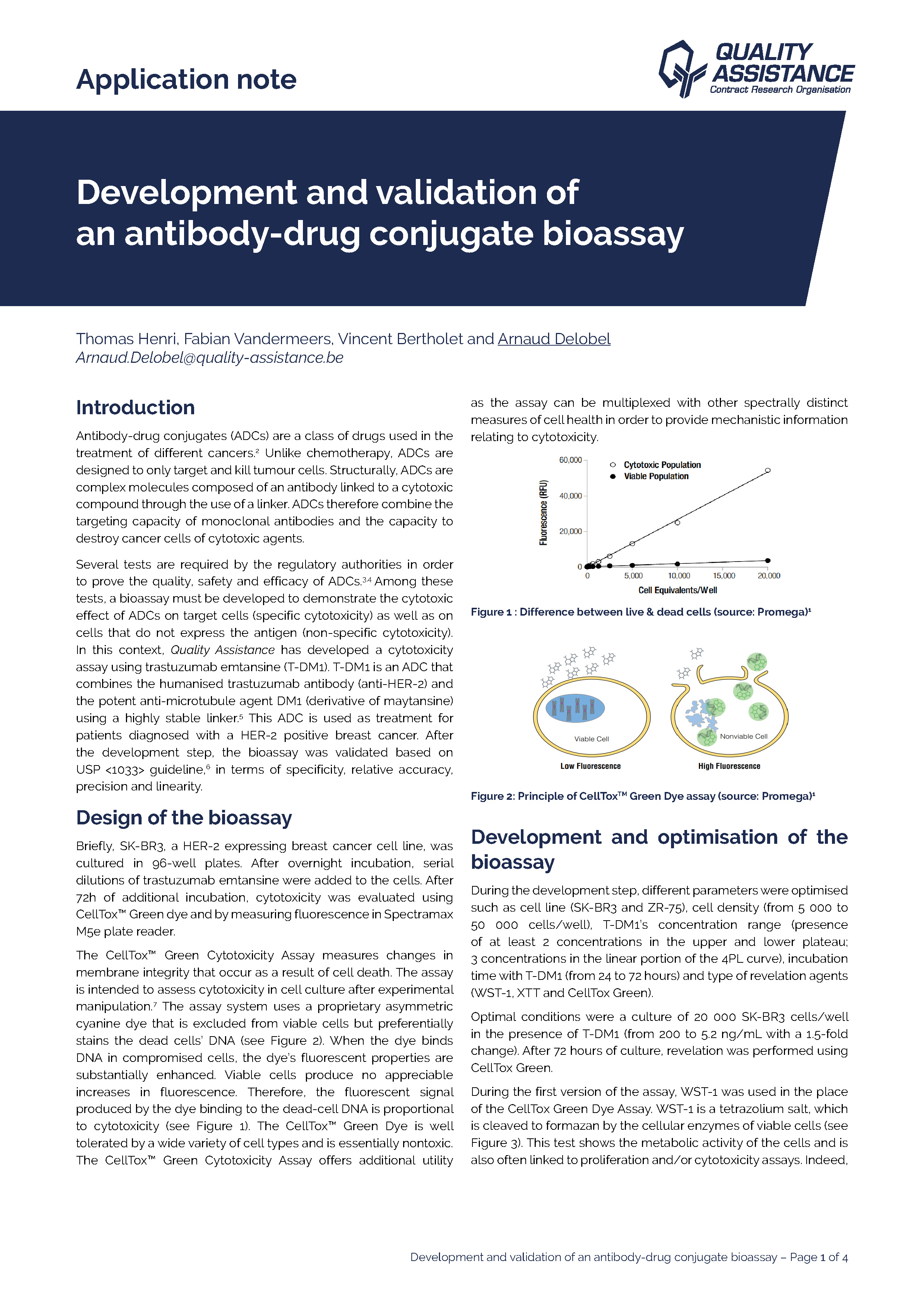 Development and validation of an antibody-drug conjugate bioassay ... Development and validation of an antibody-drug conjugate bioassay ...